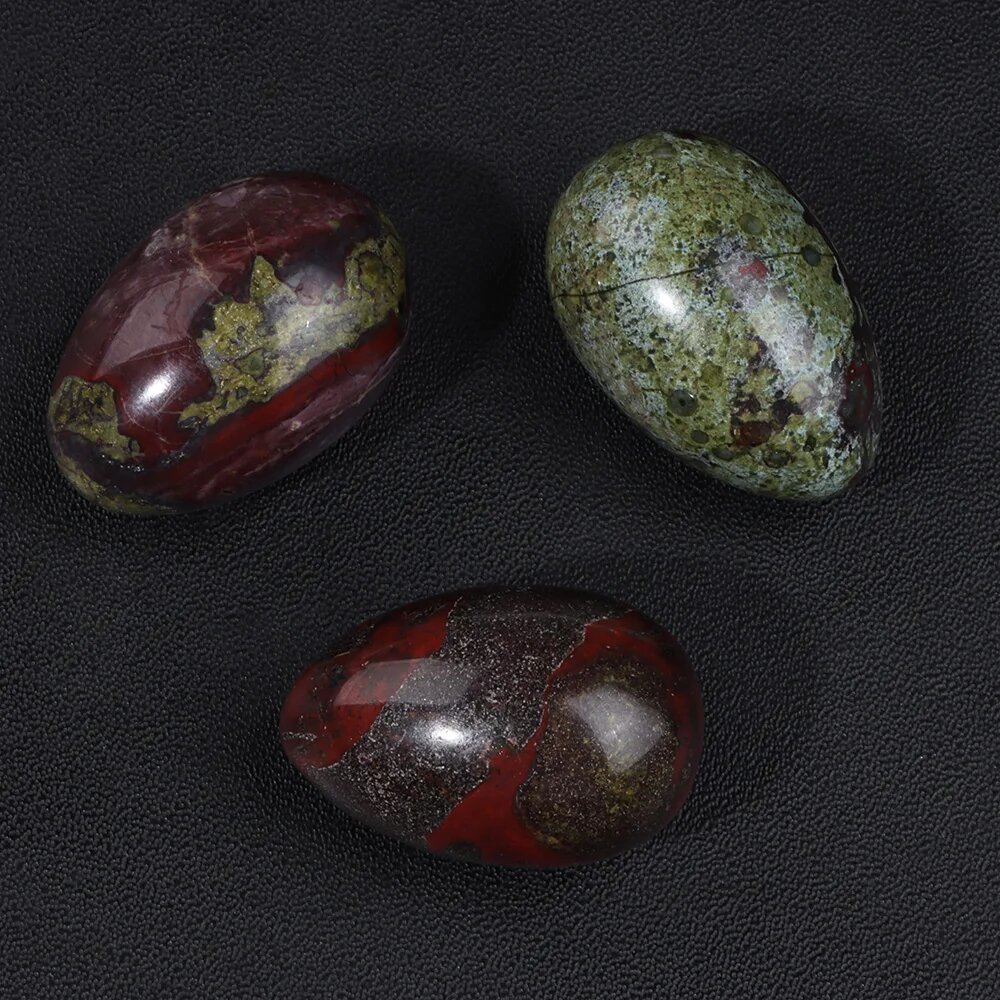 Каменная статуэтка яйцо 20*30 мм vinswet 1pcs, 12 Dragon bloodstone