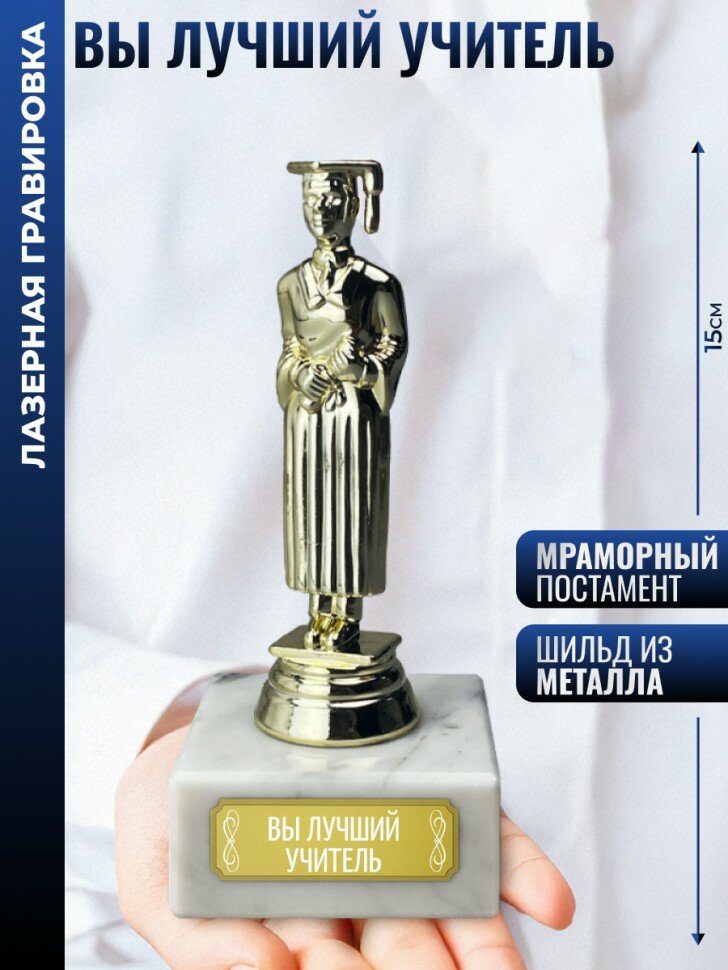 Статуэтка Учёба М "Вы лучший учитель" (15 см)