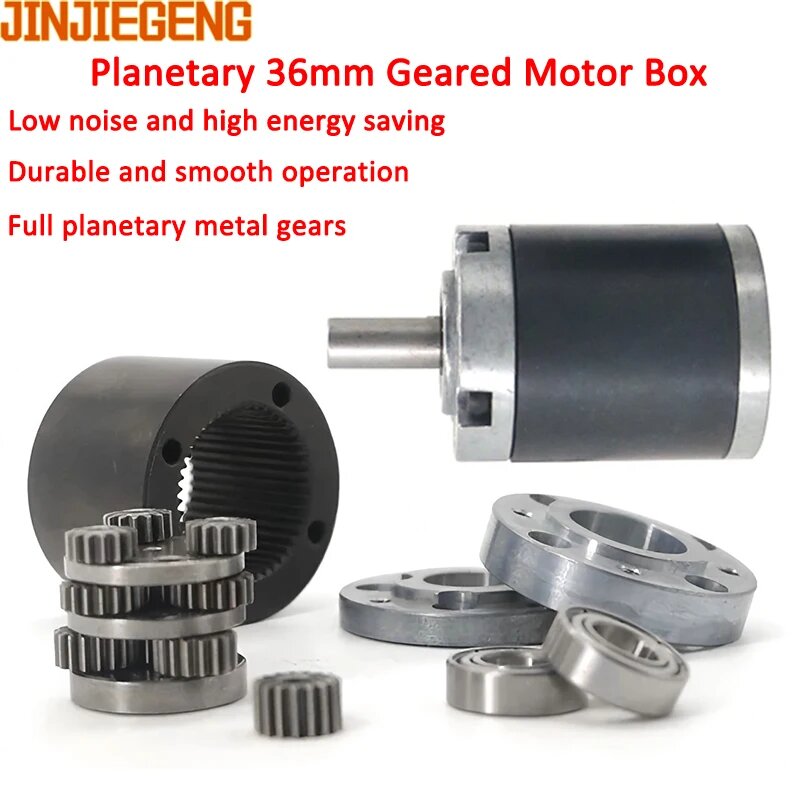 Планетарный редуктор 36 мм для двигателя 555