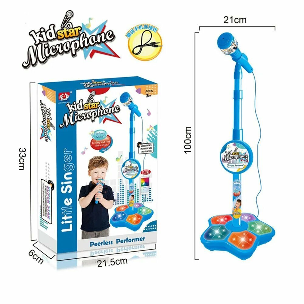 Детский микрофон на стойке Шоу / детские музыкальные инструменты
