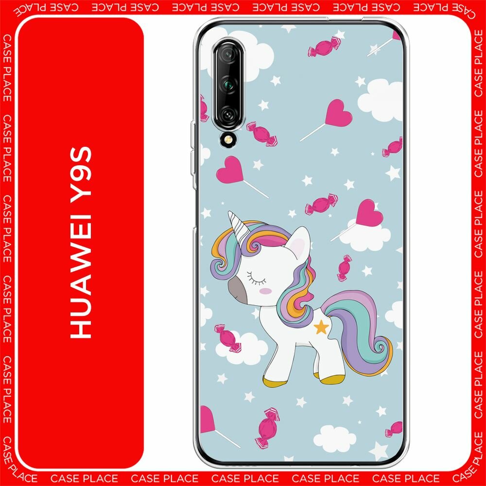Чехол на Huawei Y9s / Хуавей Y9s с принтом "Сладкий единорожек"