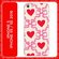 Чехол на Apple iPhone 5/5S/SE / Айфон 5/5S/SE с принтом "Hearts and ribbons 1 - ...