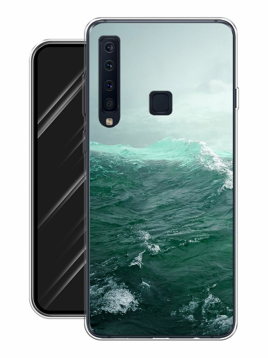 Чехол на Samsung Galaxy A9 2018 / Самсунг Галакси А9 2018 с принтом "Волны 12" — фото 1
