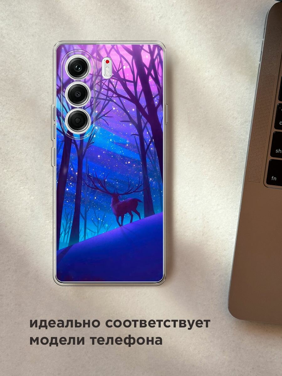 Чехол на Tecno Camon 40 Pro 5G / Текно Камон 40 Про 5G с принтом "Северный олень" — фото 1