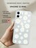 Чехол на Apple iPhone 12 mini / Айфон 12 Мини с принтом "Большие ромашки", прозр...