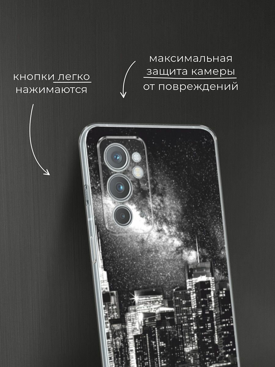 Чехол на OnePlus 9RT / ВанПлас 9RT с принтом "Ночной Нью-Йорк" — фото 1