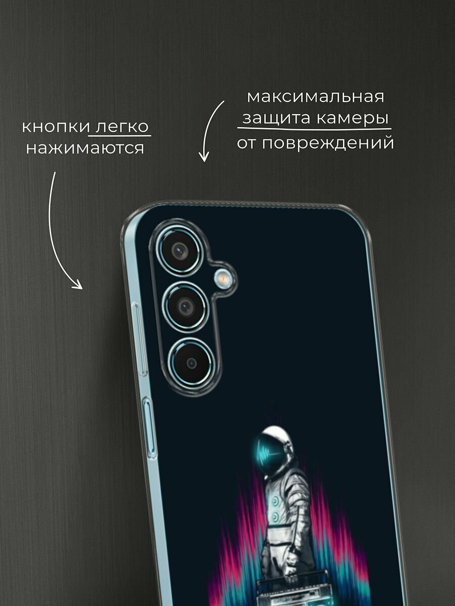 Чехол на Samsung Galaxy M35 / Самсунг Галакси M35 с принтом "Космическая вечеринка" — фото 1