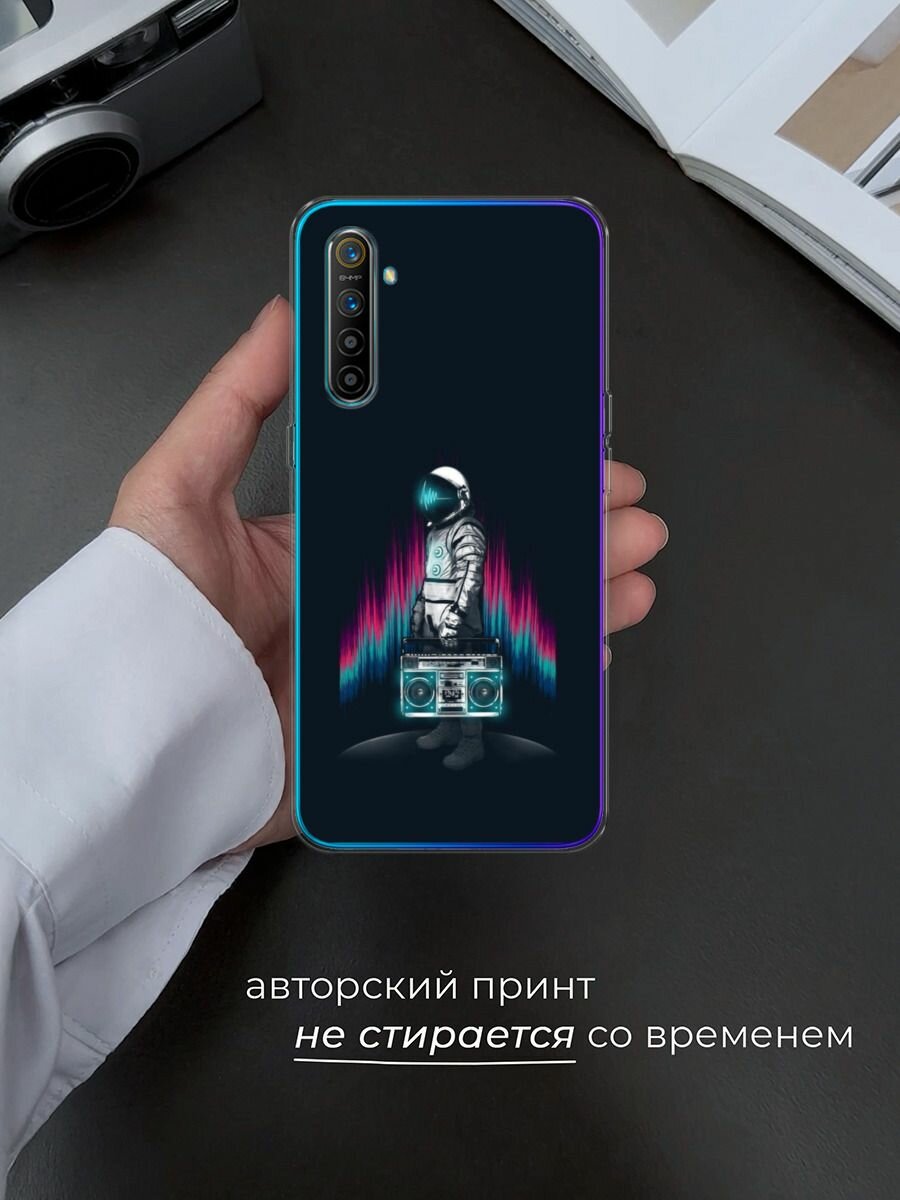 Чехол на Realme XT / Реалми XT с принтом "Космическая вечеринка" — фото 1