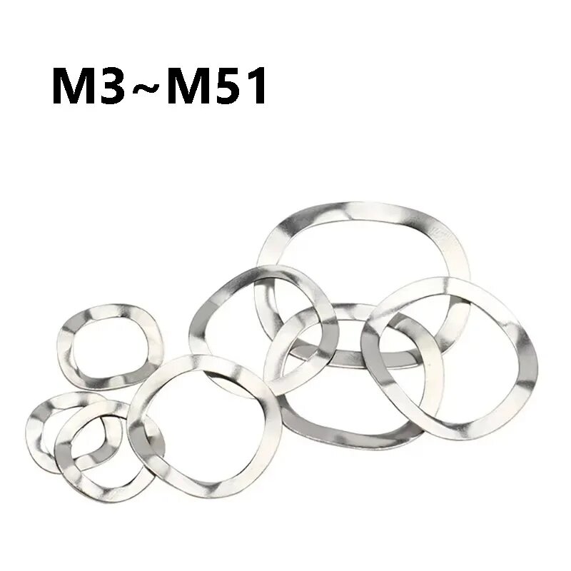 Шайбы волновые из нержавеющей стали M3 M4 M5 M6 M8 M10 M12 M14 M16 M19 M21 M23 M25 M27 M31 M39 M41 M51