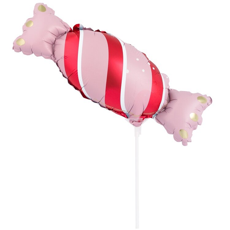 Набор воздушных шариков PartyDeco мини фигура, карамелька, 34х11 см, 5 шт