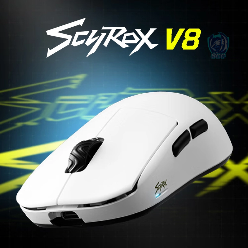 Scyrox V8 Легкая беспроводная игровая мышь без отверстий, подходящая для рук небольшого и среднего размера.