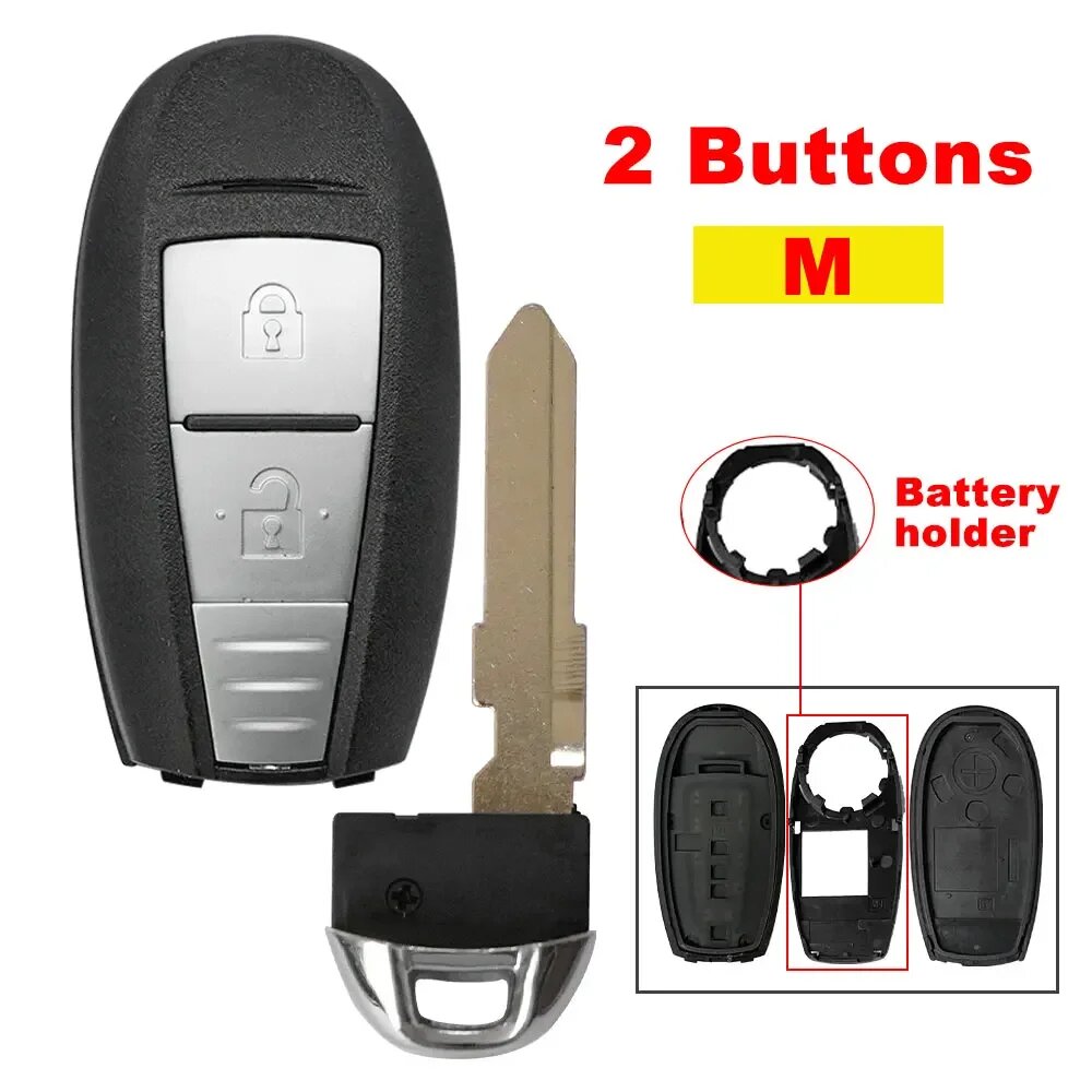 XNRKEY 2/3 кнопочный дистанционный автомобильный ключ-брелок для Suzuki Swift SX4 Vitara 2010-2016 TS007/TS008 чехол для смарт-ключа с маленьким ключом