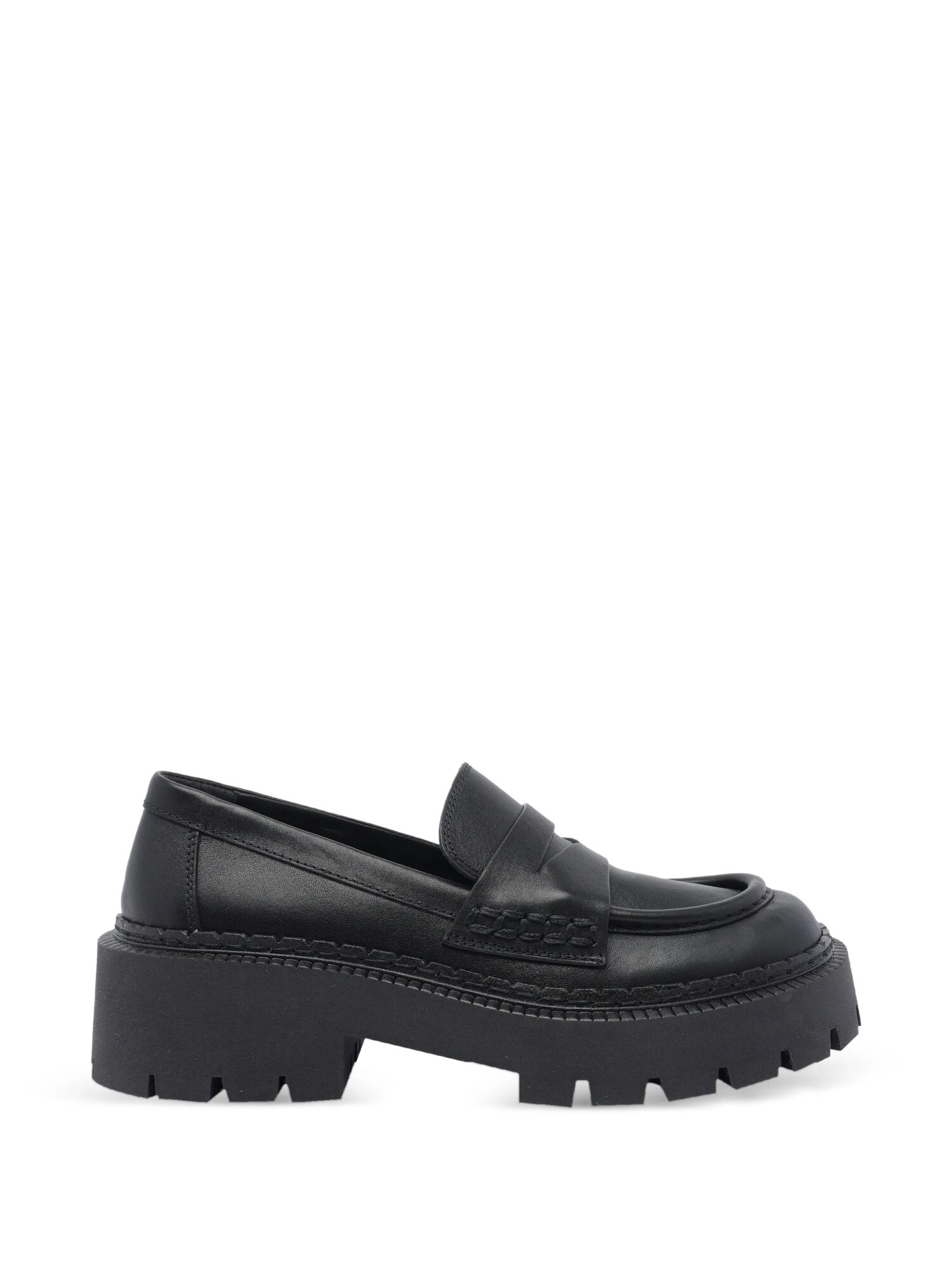 Лоферы Black platform loafers