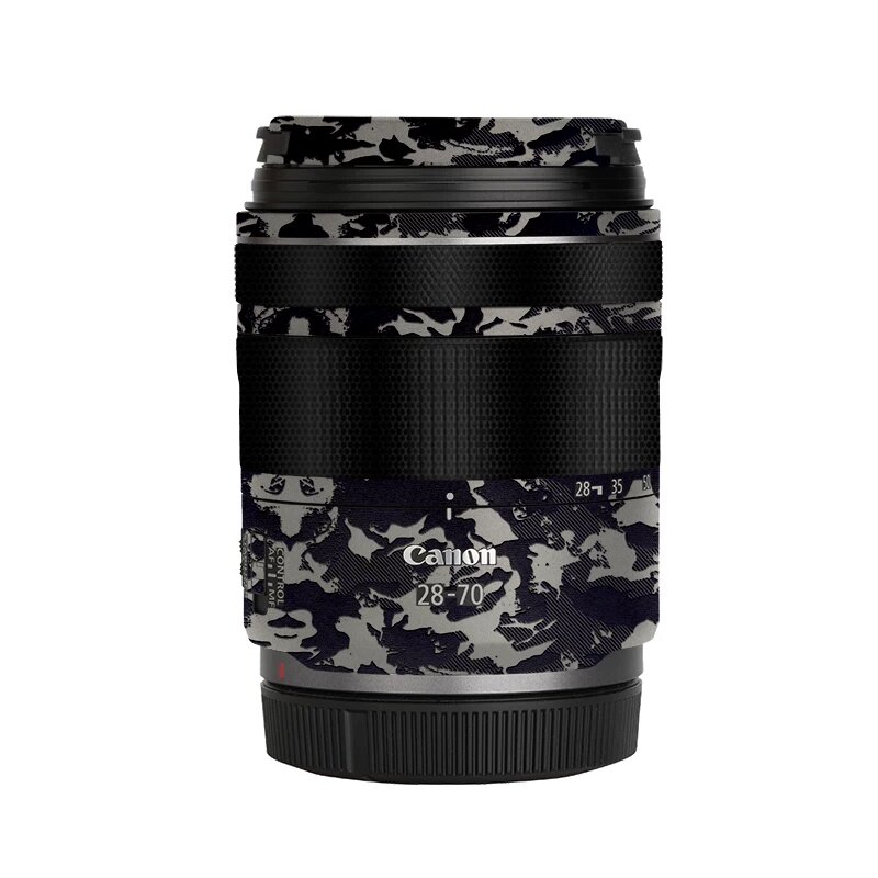 Защитная пленка для объектива Canon RF28-70mm F2.8 с древним камуфляжным рисунком и матрицей