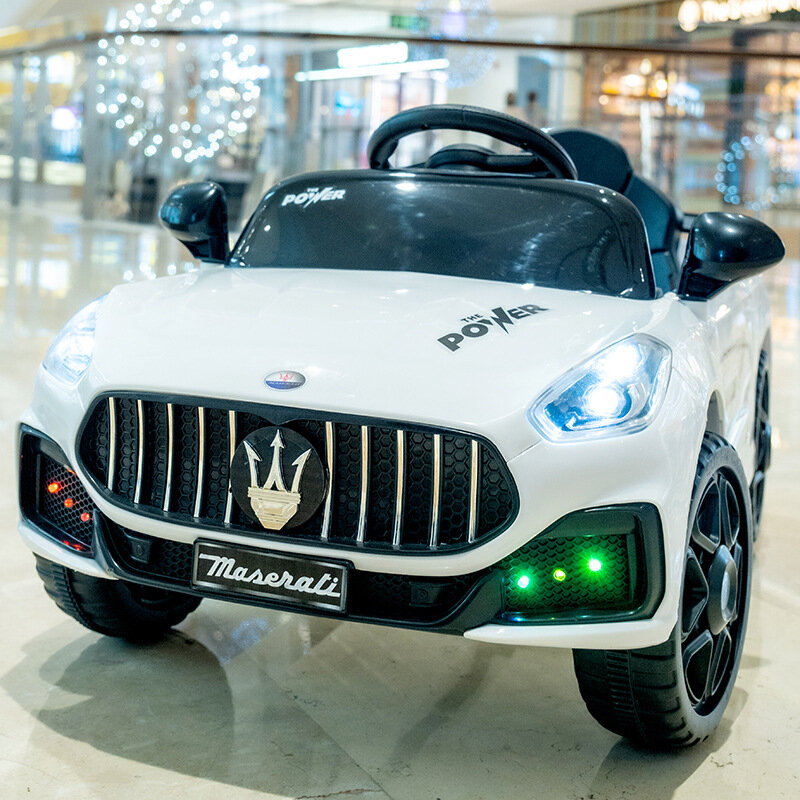 2025 Детский электромобиль с четырьмя колесами, одно- и двойным приводом для мальчиков и девочек, с пультом управления, каталка, качалка, перезаряжаемая машина для малышей