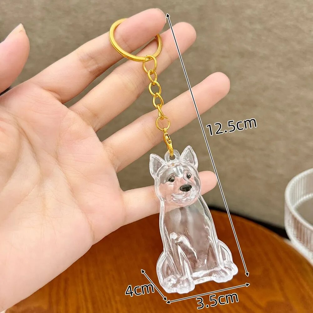 Брелок-капсула для шерсти Сиба Ину, ABS-пластик, с ручкой, для собак