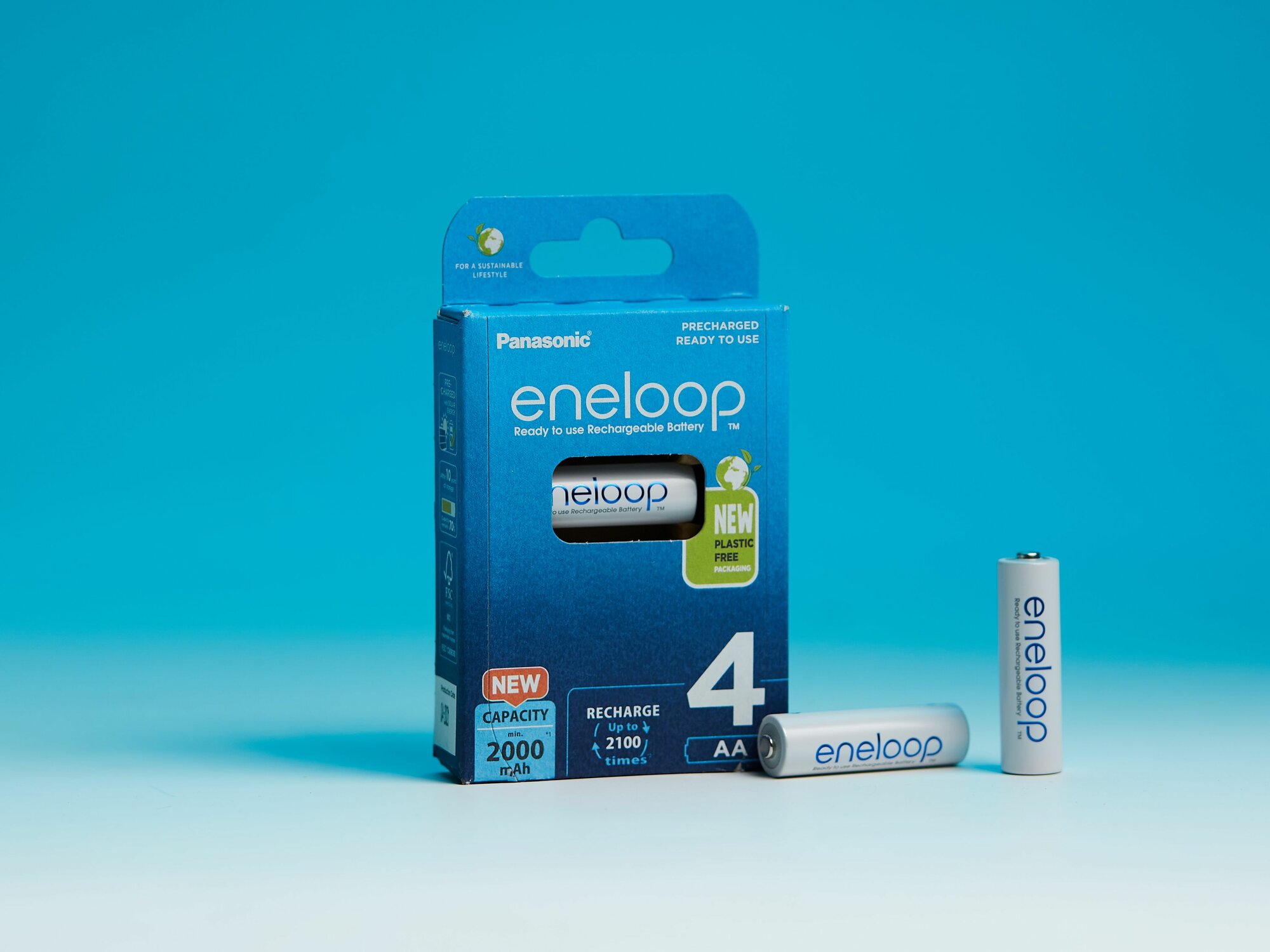 Aккумуляторы Panasonic Eneloop BK-3MCDE/4BE AA 2000 4шт