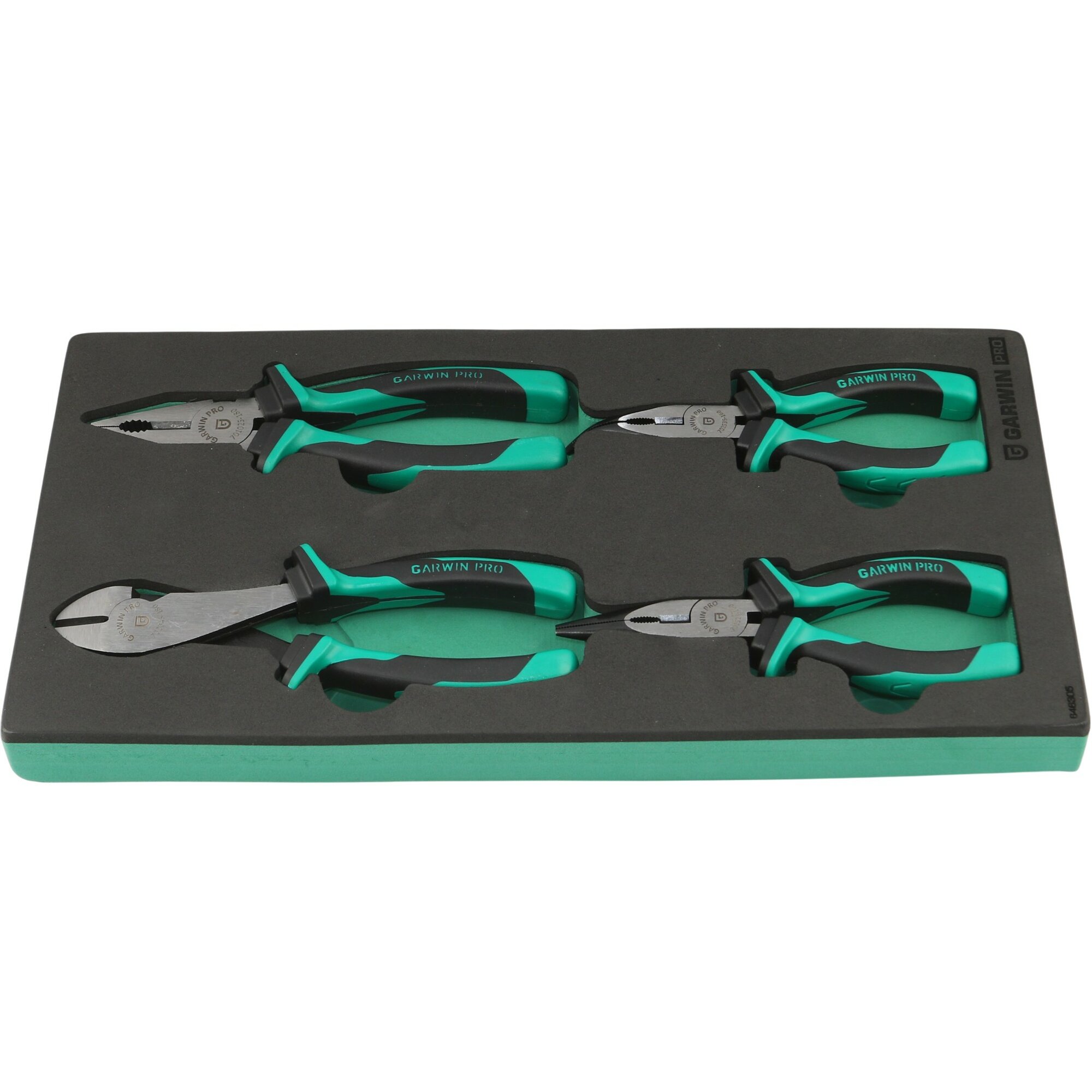 GARWIN PRO 646305 Набор шарнирно-губцевого инструмента 4 пр, 160 и 180 мм в ложементе EVA