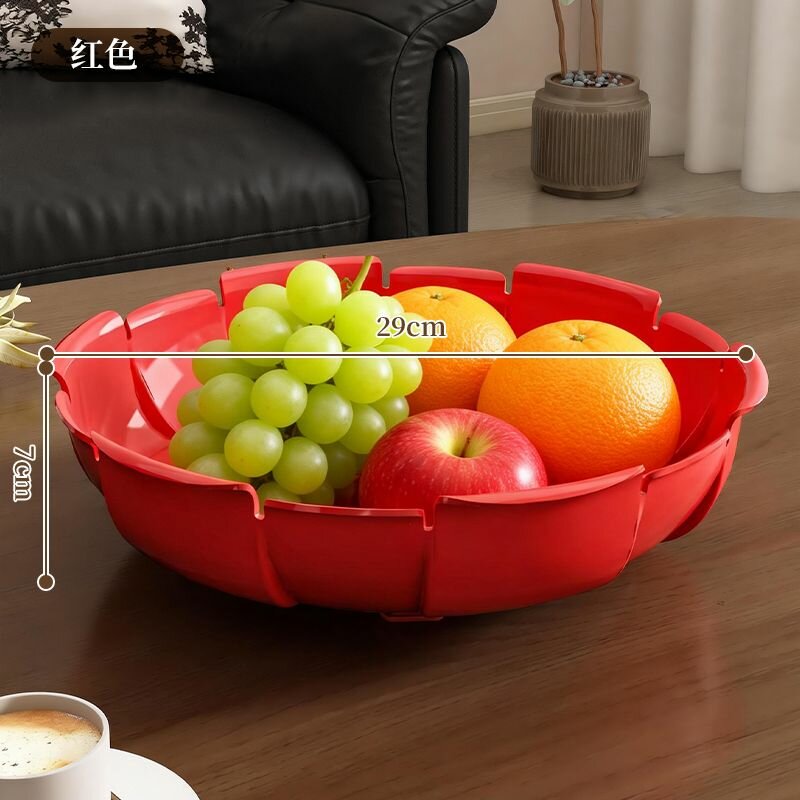 Фруктовая тарелка для домашнего использования, кофейный столик в гостиной, разделенная тарелка для закусок, высококачественная тарелка для сухофруктов, коробка для хранения конфет и семян подсолнуха