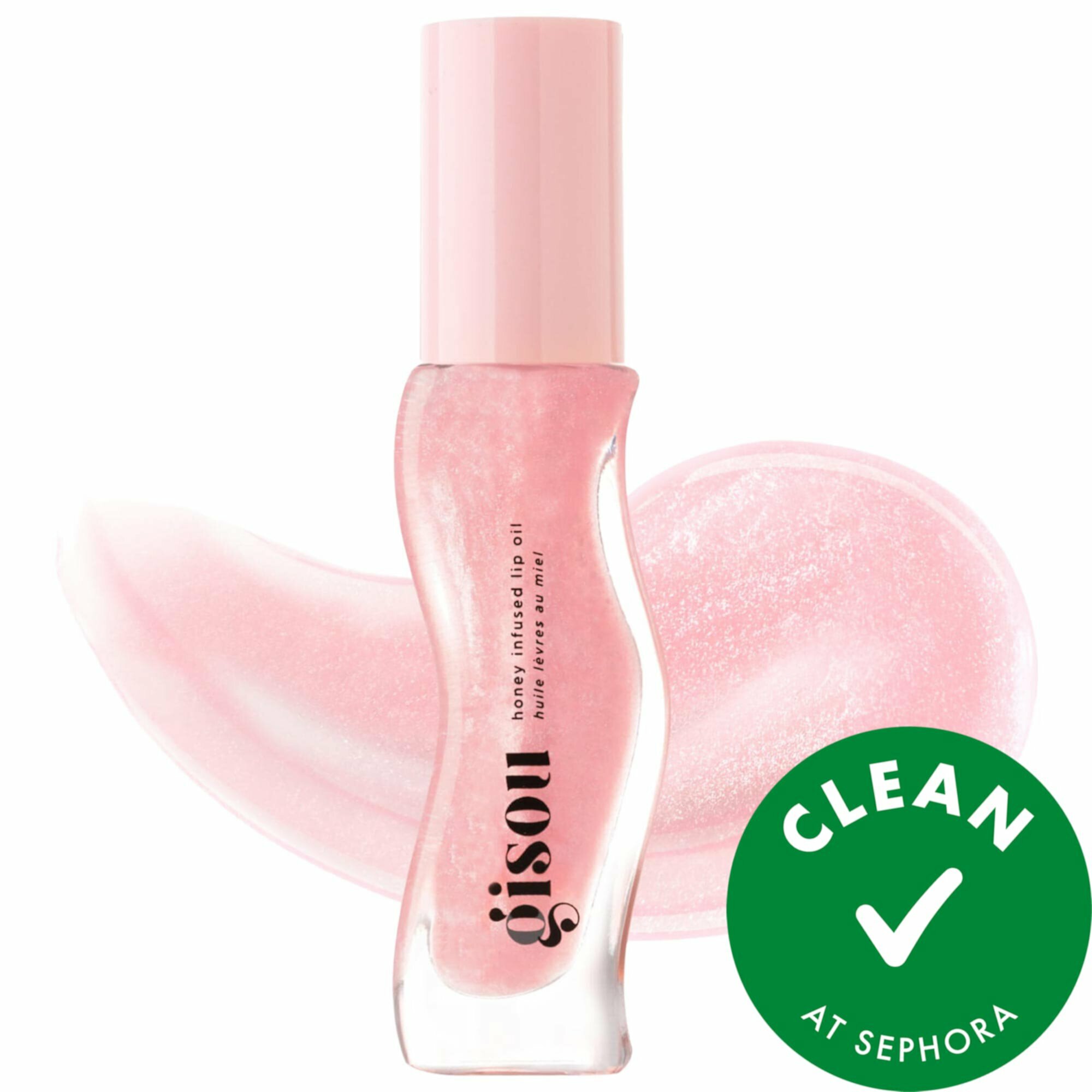 Масло-блеск Gisou Honey Infused Lip Oil - Watermelon Sugar, сияющий, 8 мл