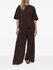 Брюки adidas Wide-leg drawstring track pants, размер L-XL, коричневый