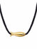 Колье LU Jewel, фианит, длина 41 см, черный, золотой