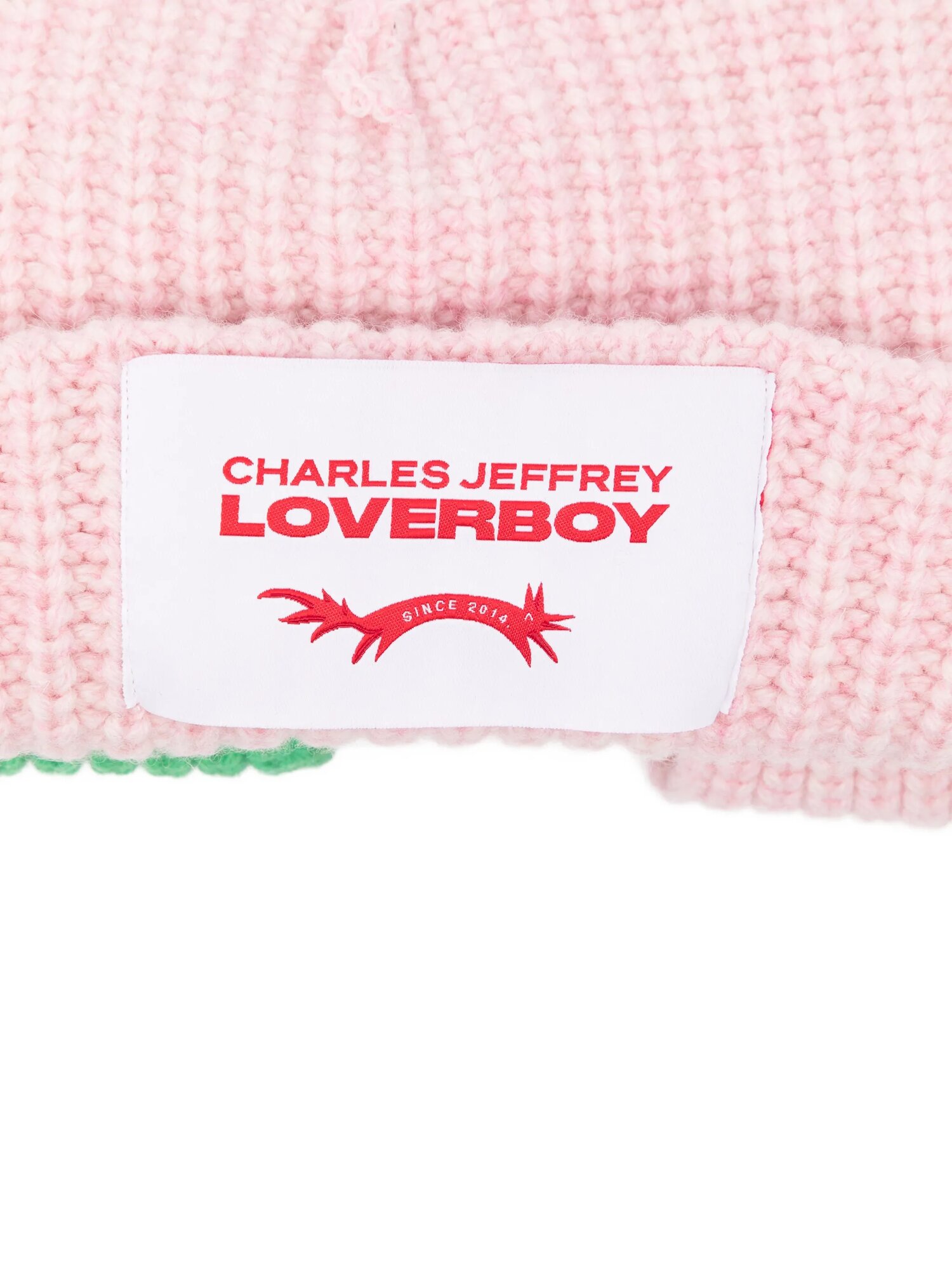 Шапка Charles Jeffrey Loverboy Chunky для мальчиков, размер OneSize, coral pink — фото 1