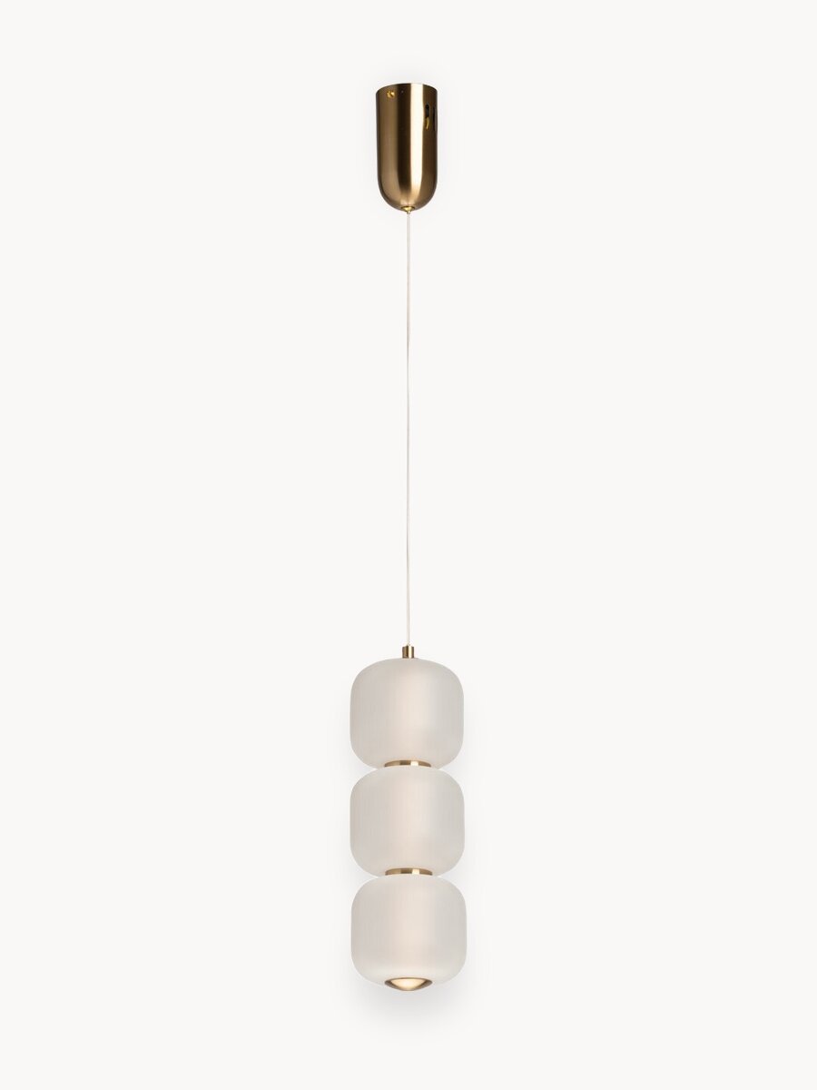 Светильник подвесной светодиодный, люстра De City Мадлен 424017701, 6W LED 3000К, цвет: медный,