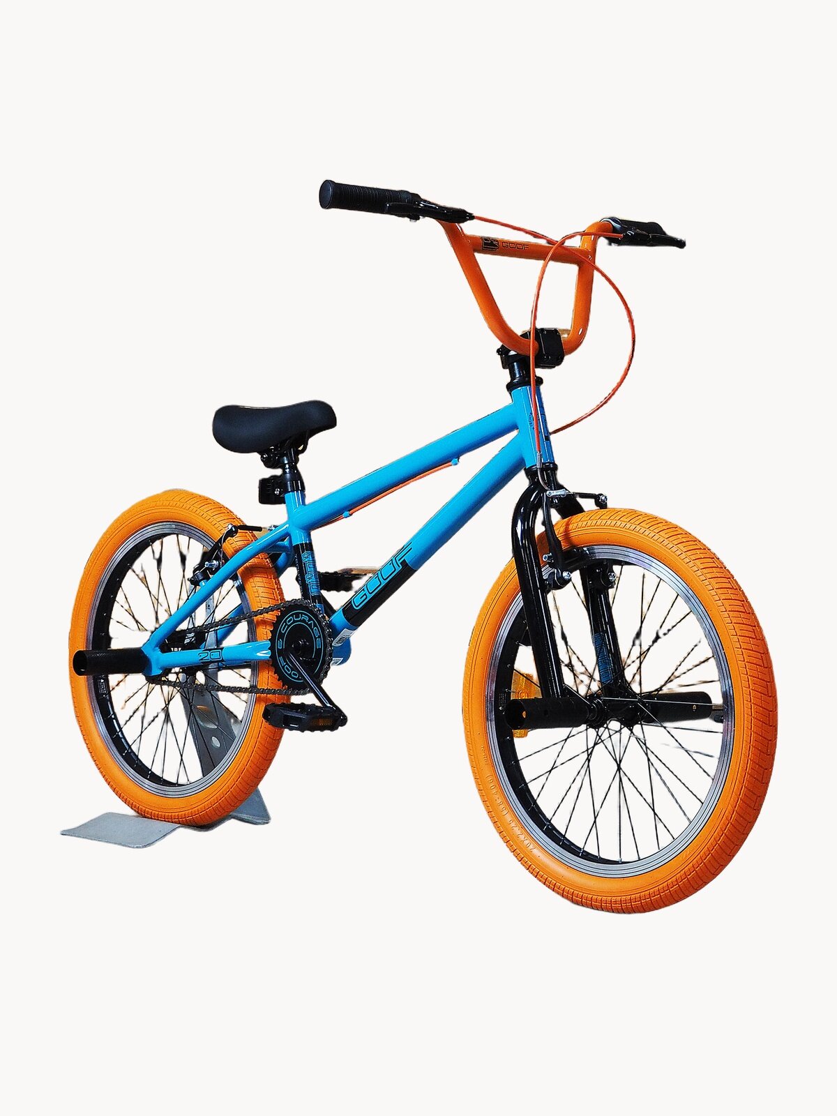 Велосипед BMX 20" TECH TEAM GOOF NEW (2025), бирюзово-оранжевый, на рост 120 -160см