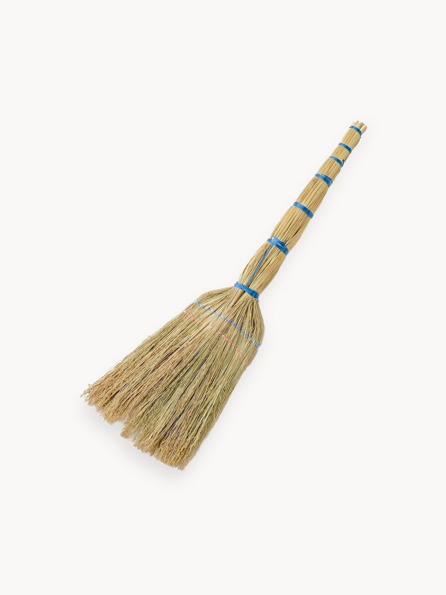 Веник узбекский из сорго 2х-прошивной средний, 72-80 см, ручная работа