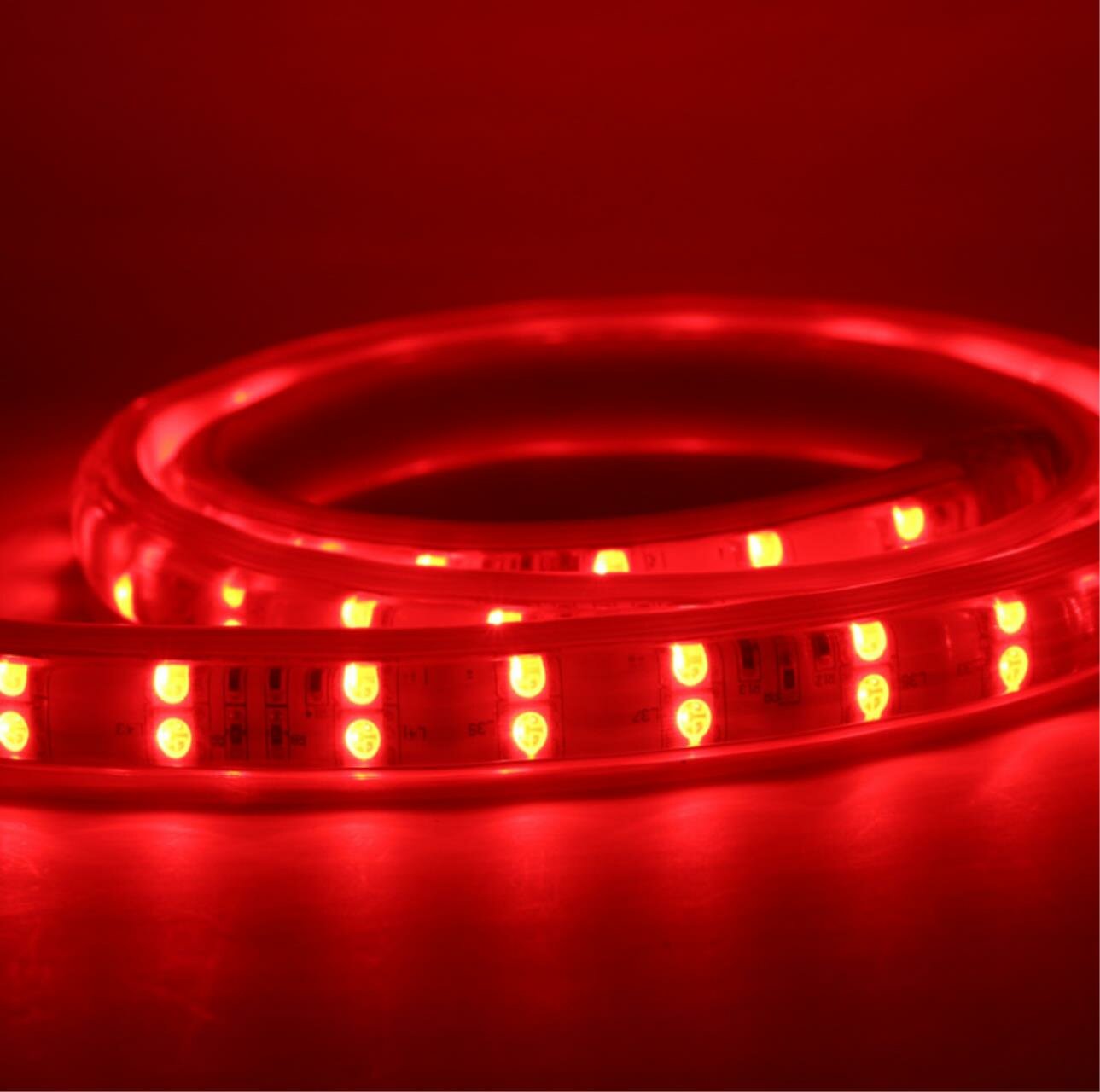 Светодиодная лента PJ Neon, 60 LED, 220 В, 14,4 Вт, IP67, Красный