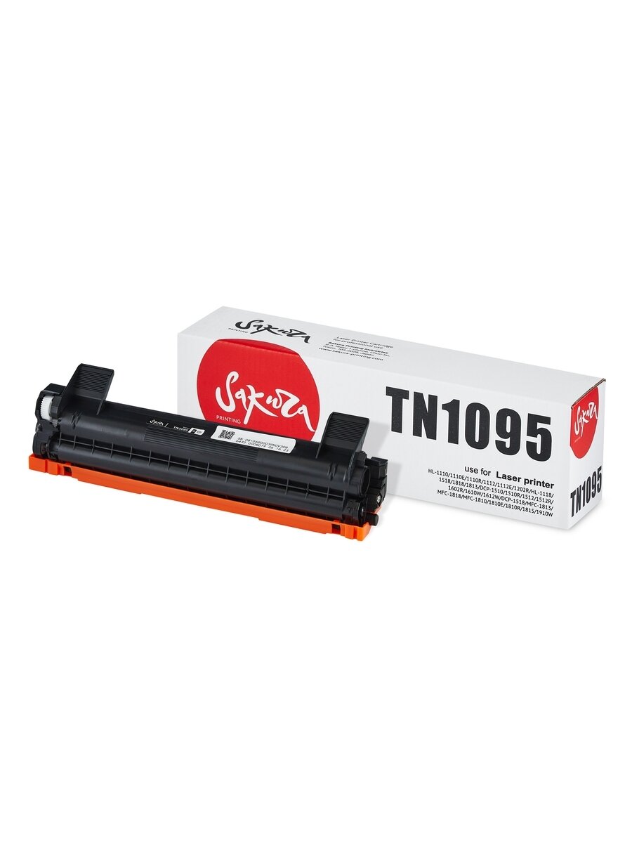Комплект Sakura TN1095 из 2х картриджей для Brother, черный, 1500 к.