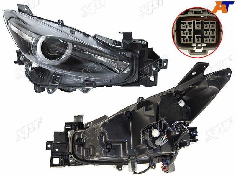 . SAT Фара для MAZDA 3, AXELA 16-19 правая LED (Евросвет)