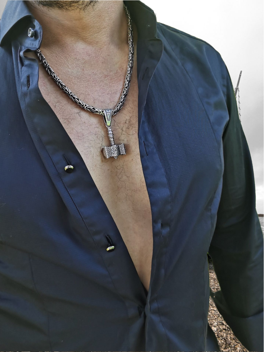 Подвеска, серебро, 925 проба, чернение