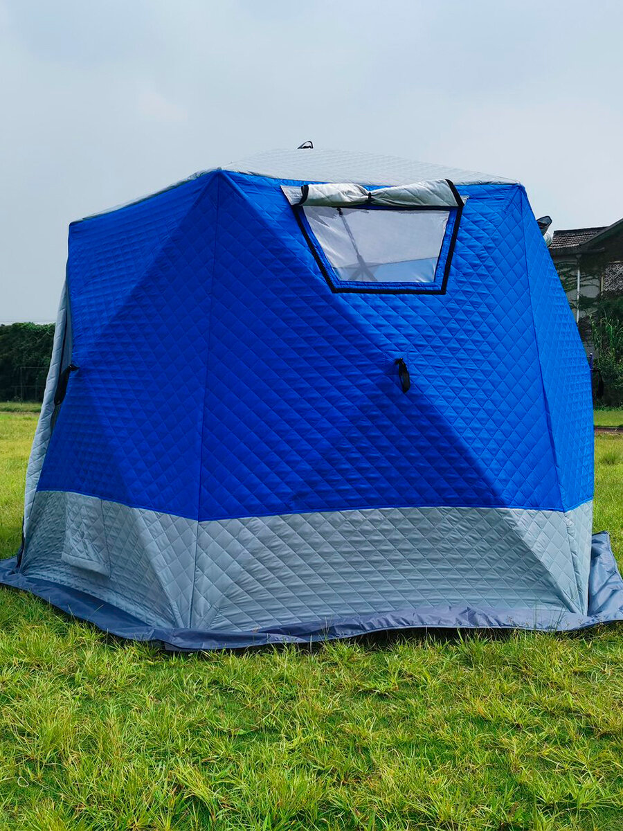 Зимняя палатка для рыбалки 4-местная Terbo-Mir & Camping 2020 трехслойная, 300x300см