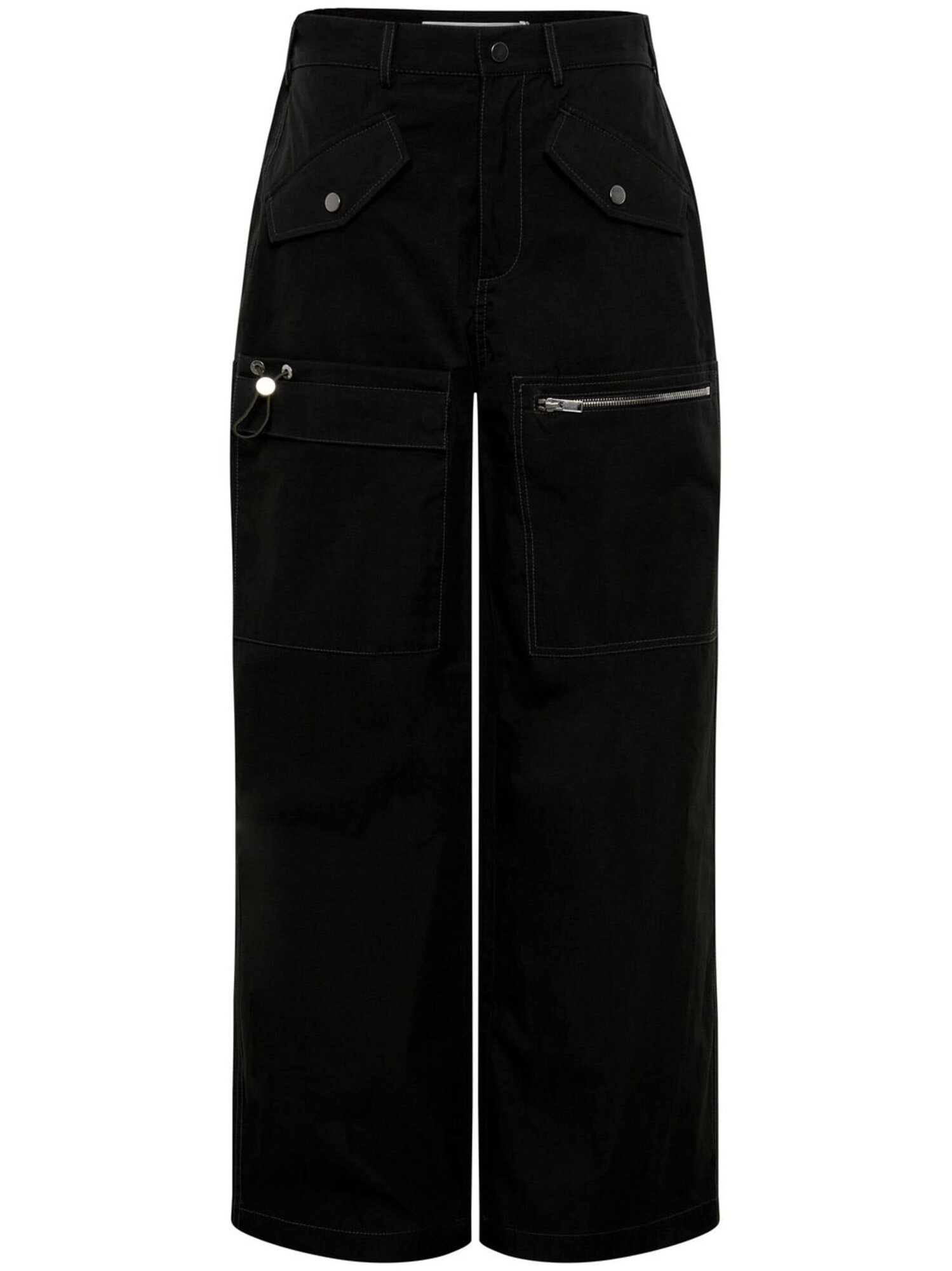 Брюки Multi-pocket straight-leg trousers