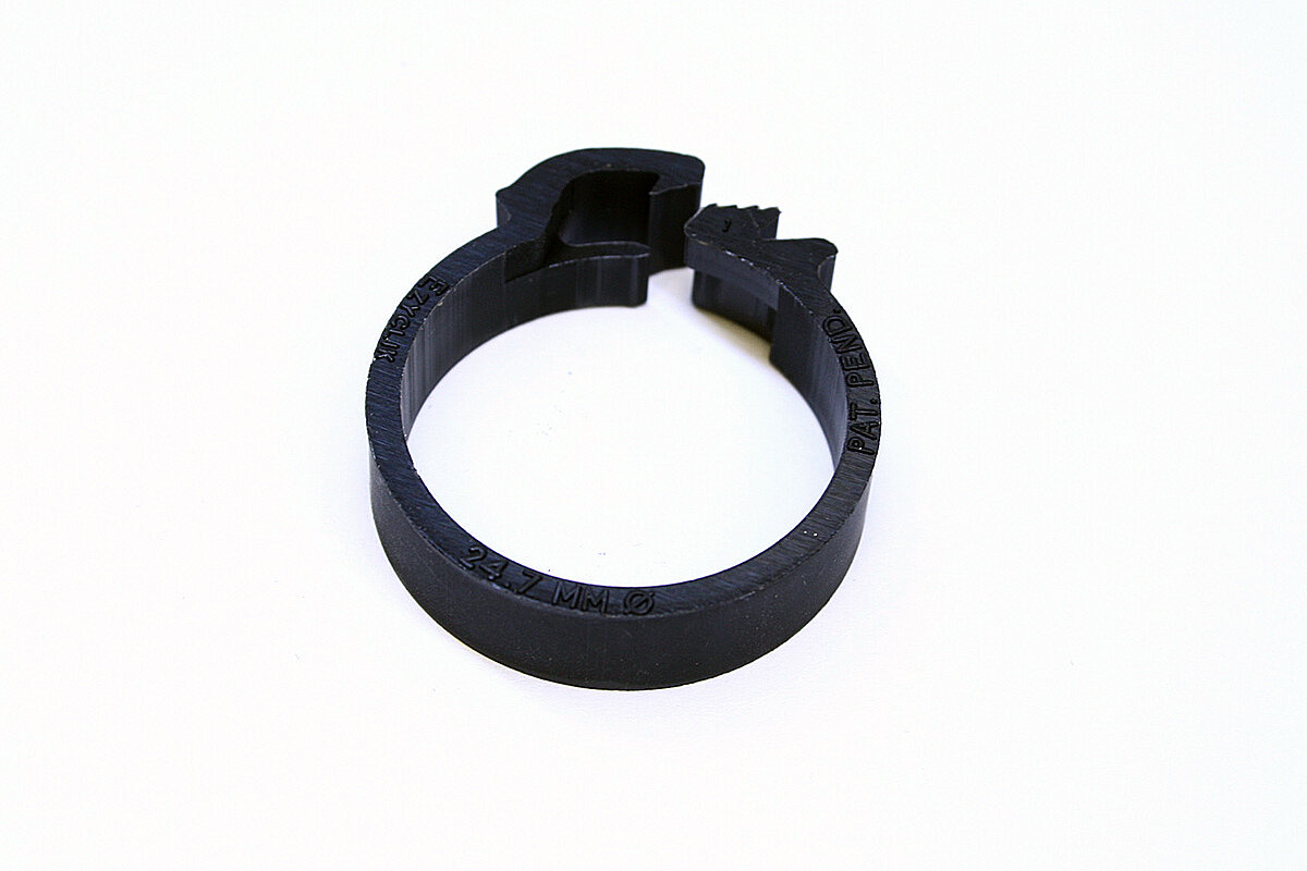 Зажим пластиковый для шланга Ezyclik-P - 24.7мм Черный/Нейлон 6.6 (10шт)