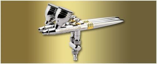 H&S Аэрограф H&S Evolution CR plus двойного дейстия, сопло 0,4+0,4мм, игла 0,6+0,6мм, бачок 5+5 мл