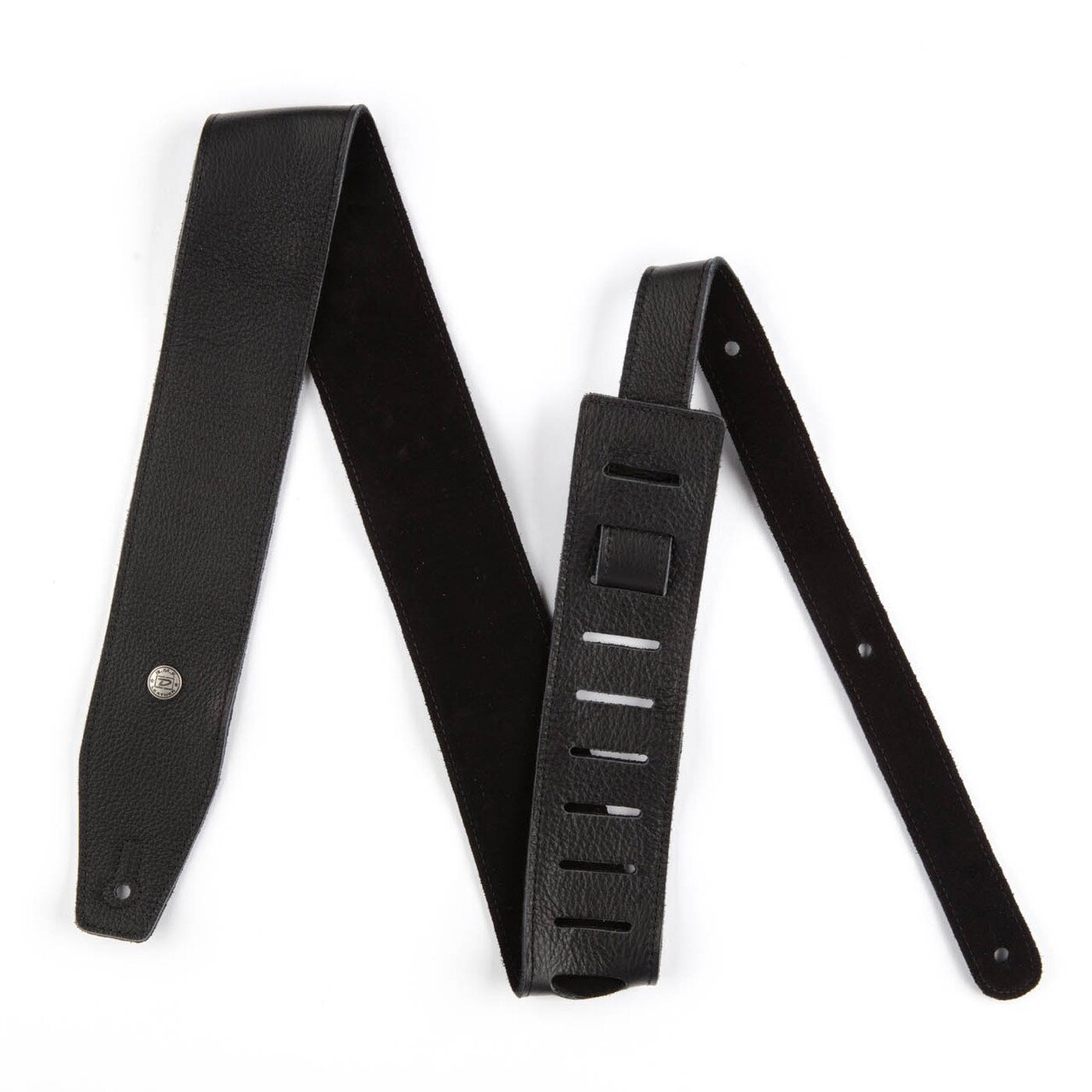 Ремень для гитары, кожаный Dunlop BMF08BK, черный