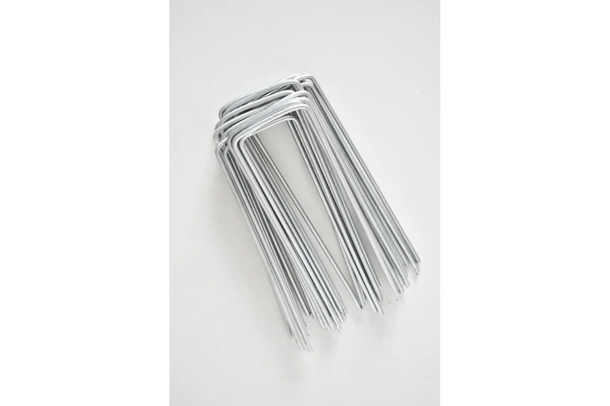 ООО "прогресстлт" Скобы садовые П-образные 50 штук для геотекстиля Скобы СКП050 П-образные