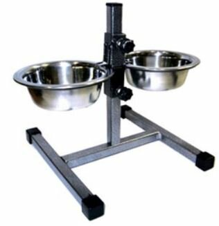 Данко Подставка-телескоп Люкс с 2 мисками 0,18л, высота 20см