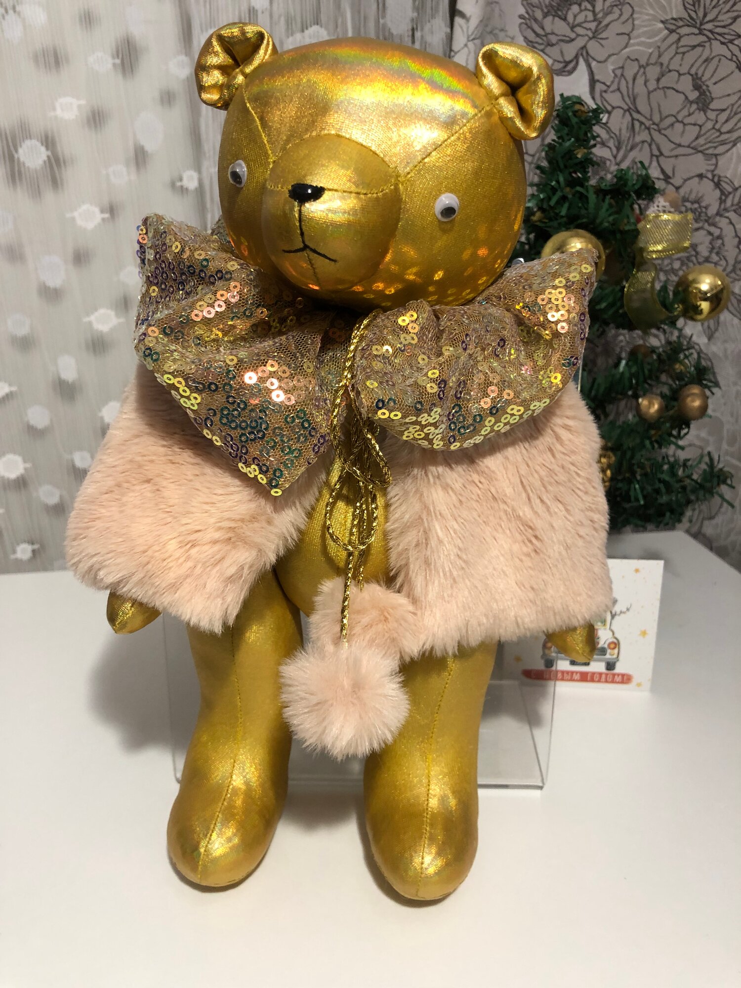 Мишка Тедди от Мастера Милы Булавиной, подарочный, 30см, текстиль