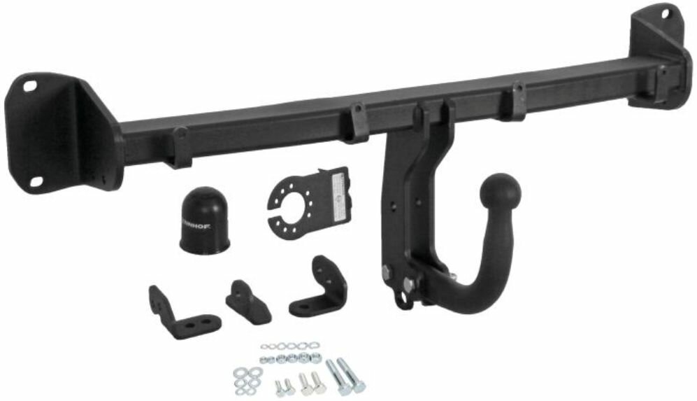 Фаркоп Steinhof B-082 для BMW 5-Series седан G30 / универсал G31 2017-, BMW 6-Series Gran Turismo G32 2017-, BMW 7-Series G11, G12 2015-(паспорт и сертификат в комплекте)(без электрики)