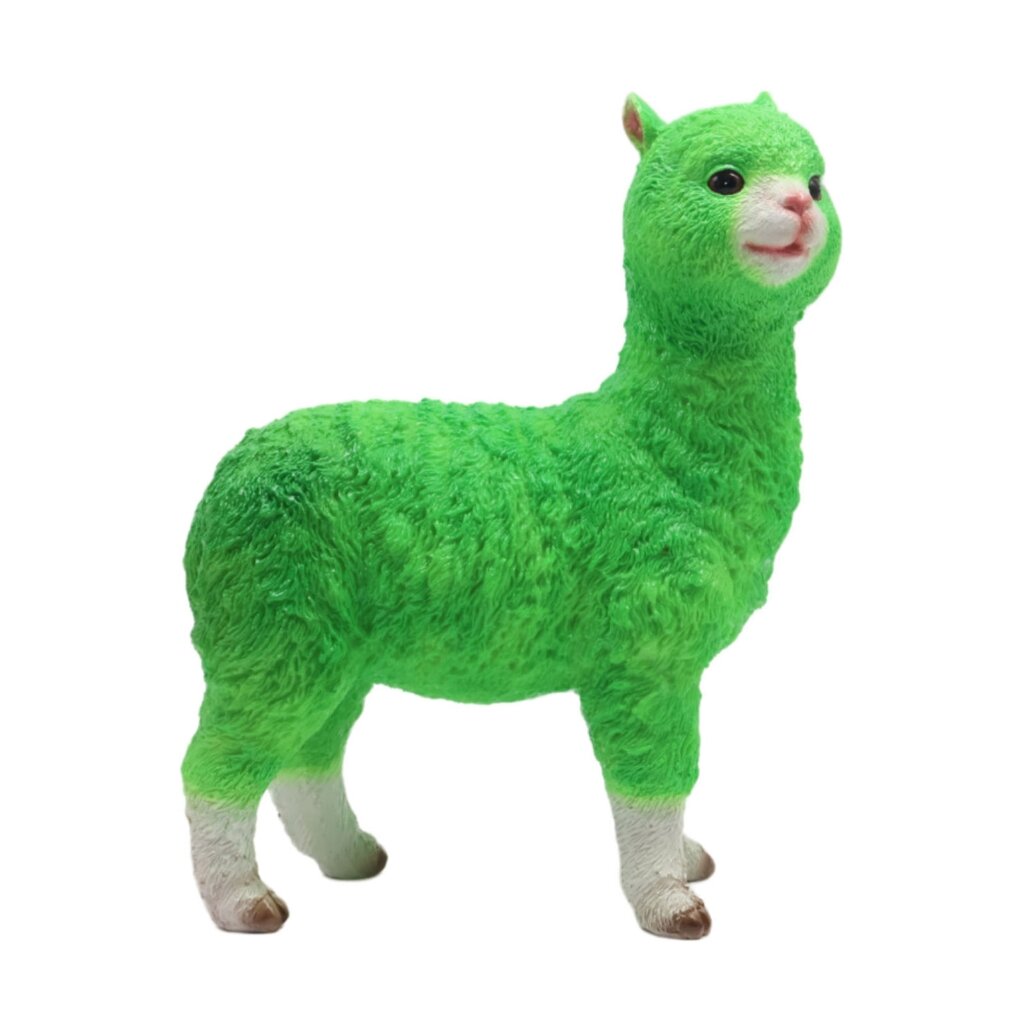 Миниатюрные фигурки альпак из смолы, игрушки для детей