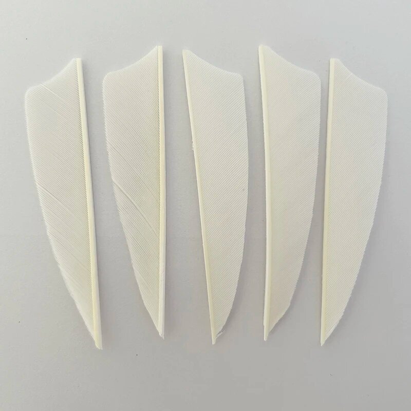 50 шт. белых оперений для стрел 3/4/5 дюймов, оперения для правого лука, оперения для 3inch shield