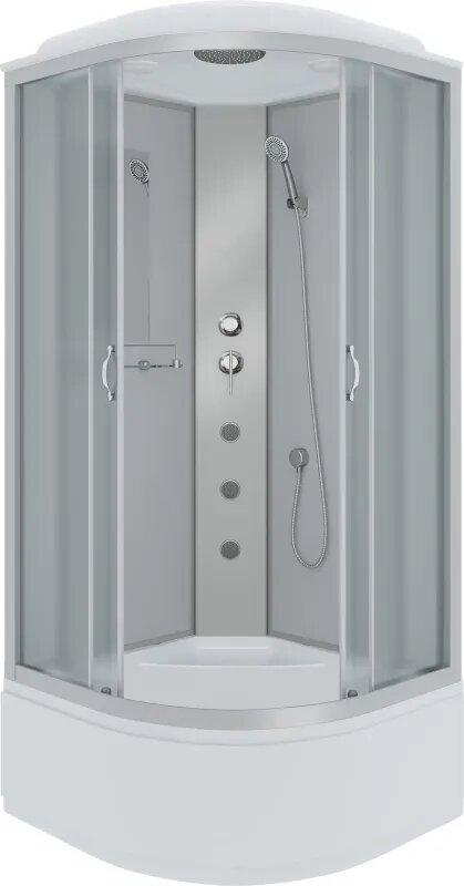 Душевая кабина Niagara Classic 80x215x80 23071424G профиль серебристый стекло матовое