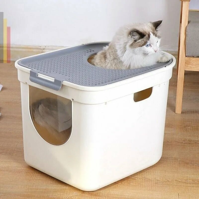 KNOW EASY-Полностью закрытый кошачий лоток, большой кошачий туалет