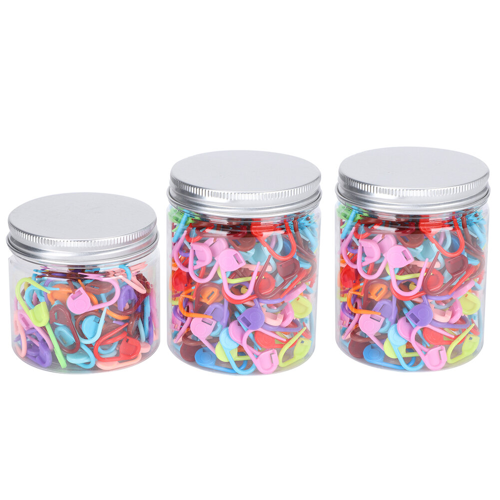 Маркировочные кольца для вязания, 120+480 шт в банках