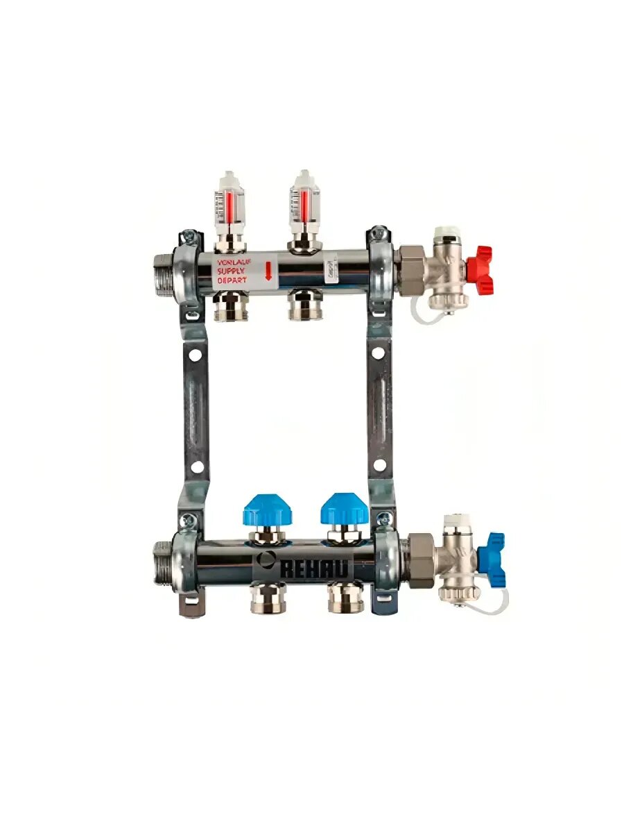 Распределительный коллектор HKV на 2 контура нерж . сталь