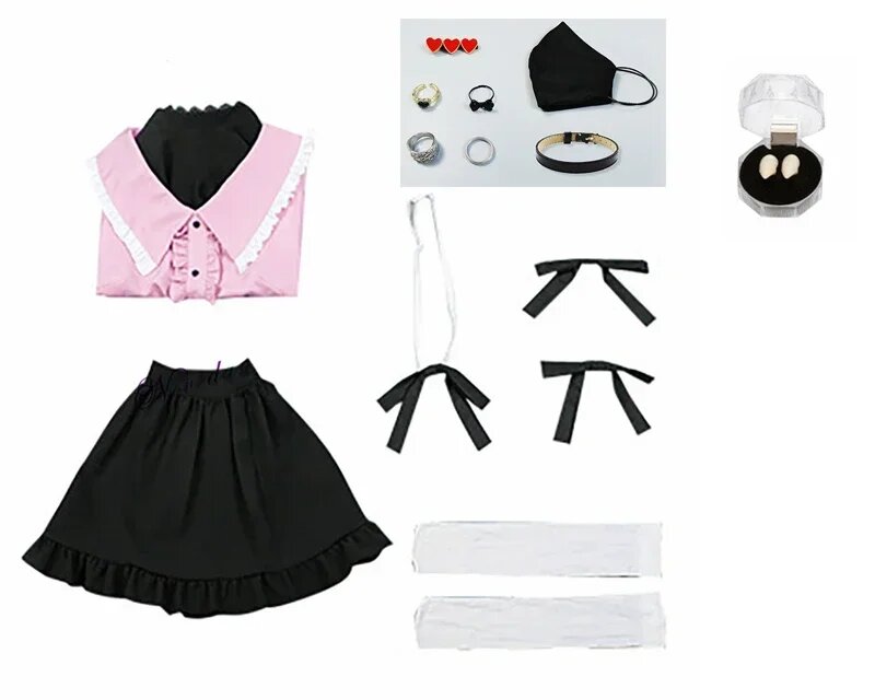 Косплей костюм Вампир Мику розовый XL, Package 4